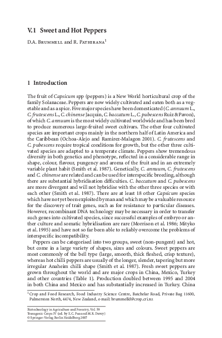 (PDF) Sweet and hot peppers.