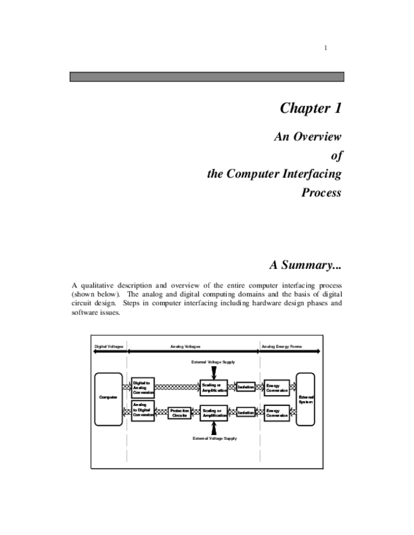 (PDF) An Overview of the Computer Interfacing Process