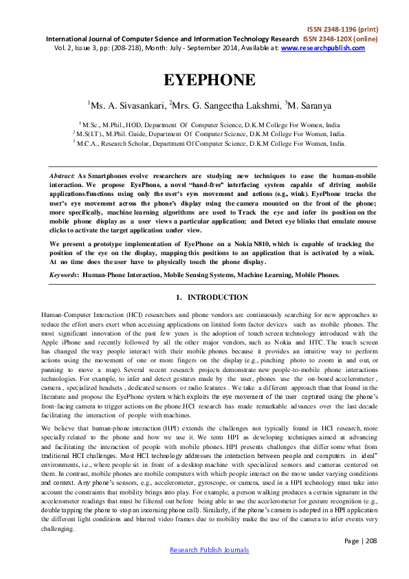 (PDF) EYEPHONE