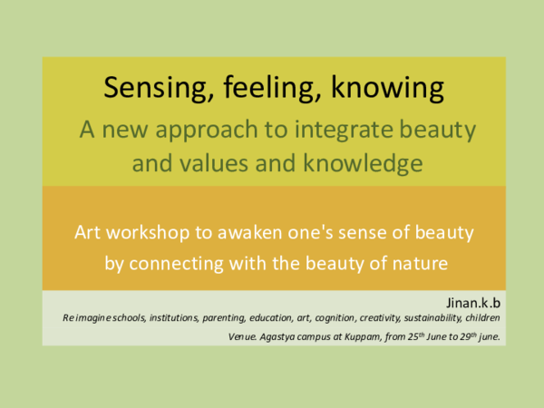 (PDF) Sensing, feeling, knowing