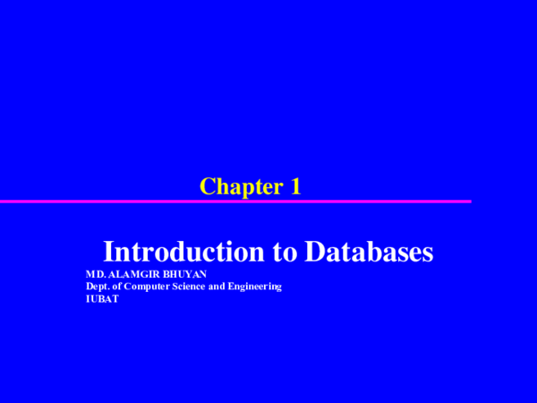 (PPT) DBMS Lecture-1