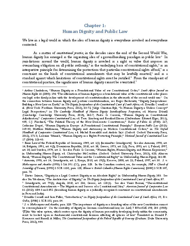 (PDF) Dimensions of Dignity: The Theory and Practice of Modern ...