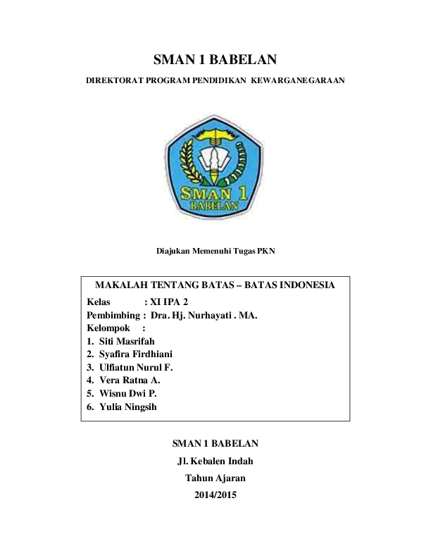(PDF) Batas - Batas Indonesia