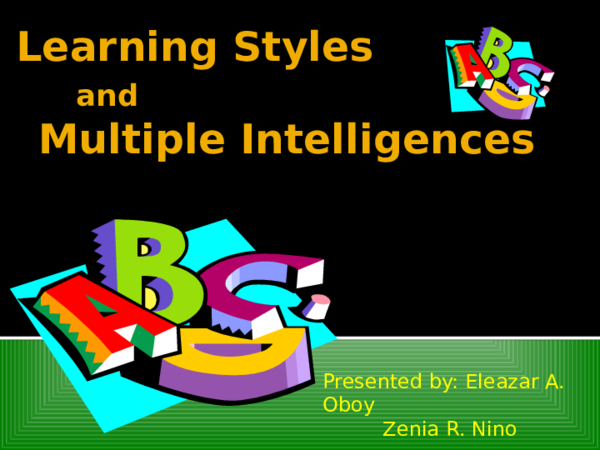 (PPT) Learning Styles and Multiple Intelligence