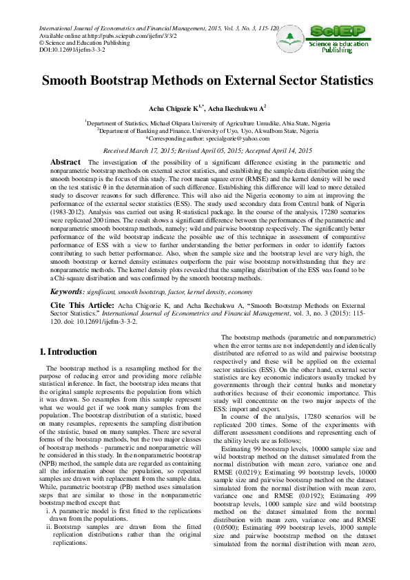 bootstrap econometrics