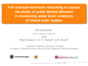 Full and sub-waveform retracking to assess the ability of pulse limited altimeter in monitoring ...