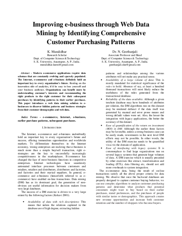 (PDF) Improving e-business through Web Data Mining by Identifying ...