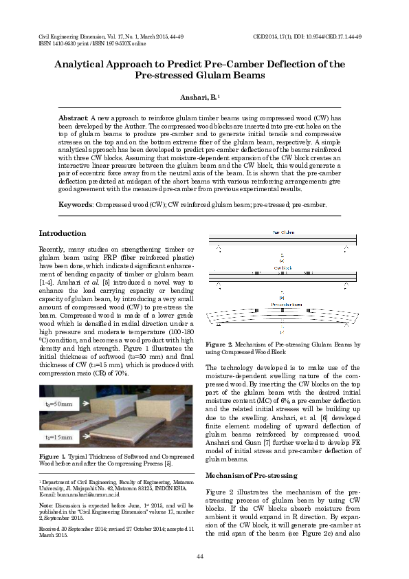 (PDF) Analytical approach to predict pre–camber deflection of the pre ...