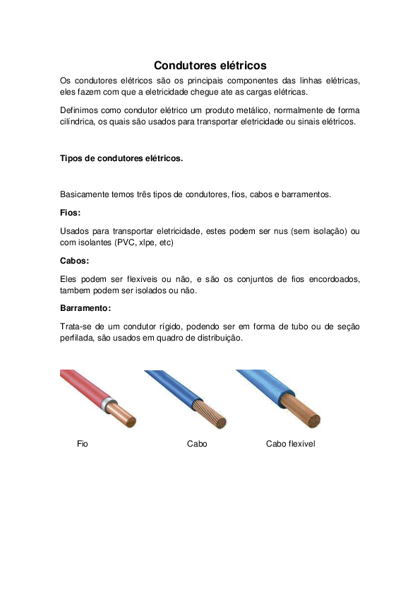 (PDF) Condutores elétricos