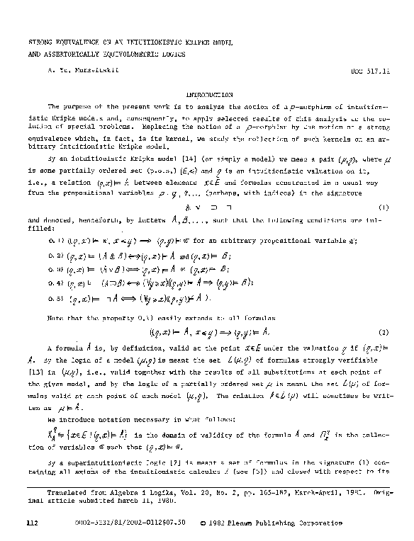 (PDF) Strong Equivalence on an Intuitionidtic Kripke Model and ...
