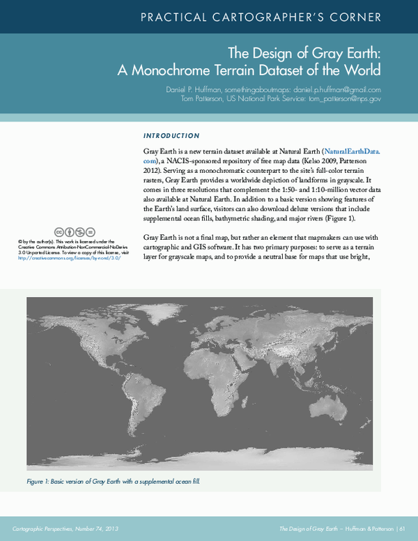 (PDF) The Design of Gray Earth: A Monochrome Terrain Dataset of the World
