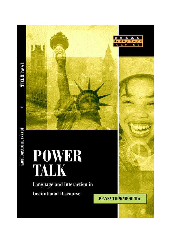 Power Talk Language And Interaction In Institutional Discourse