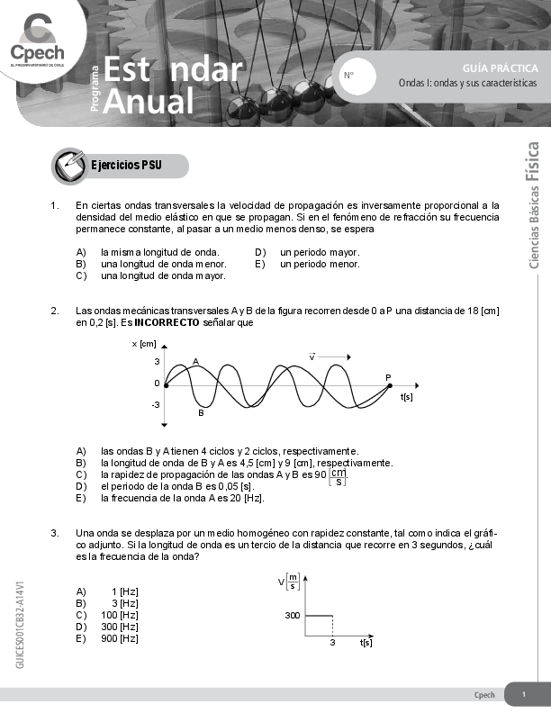(PDF) GUÍA PRÁCTICA Ondas I: ondas y sus características