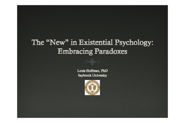 (PDF) The "New" in New Existentialists: Embracing Paradox