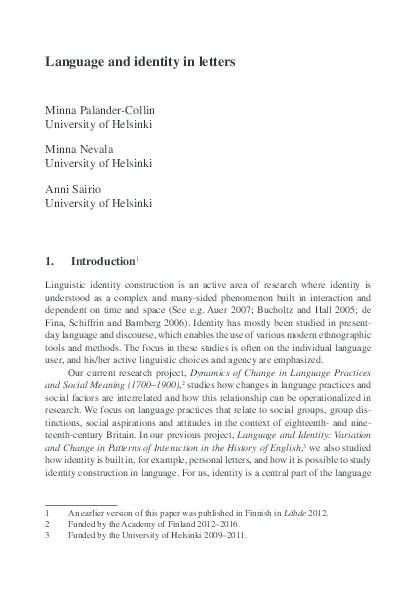 (PDF) Language and Identity | Olaf Zenker - Academia.edu
