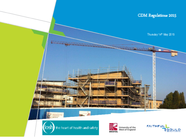 (PDF) Construction Design and Management Regulations 2015