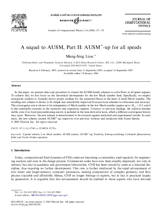 (PDF) A sequel to AUSM, Part II: AUSM +-up for all speeds