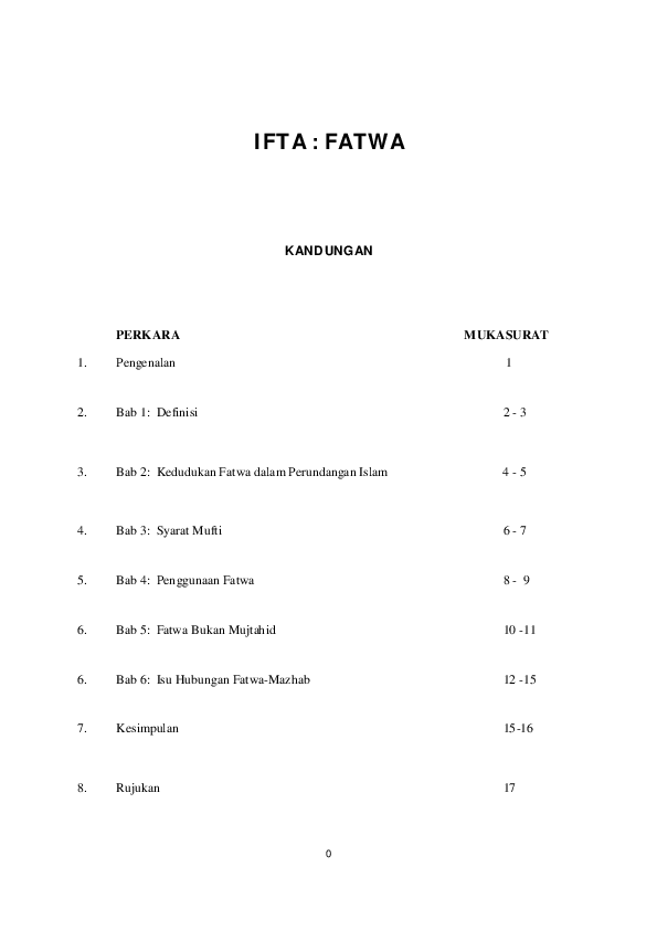 (PDF) Institusi Fatwa : Ifta