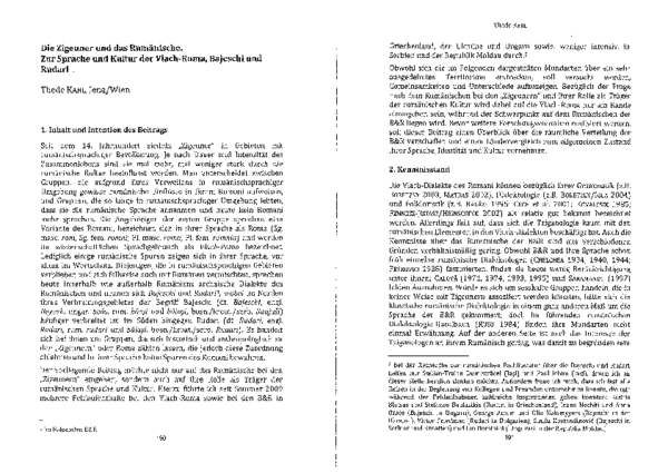 (PDF) Kahl, Thede (2011): Die Zigeuner und das Rumänische. Zur Sprache ...