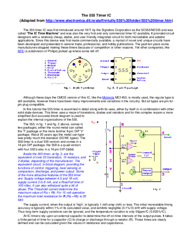 555 Timer Circuits Schematics Pdf Circuit Diagram