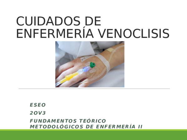 (PPT) Venoclisis final