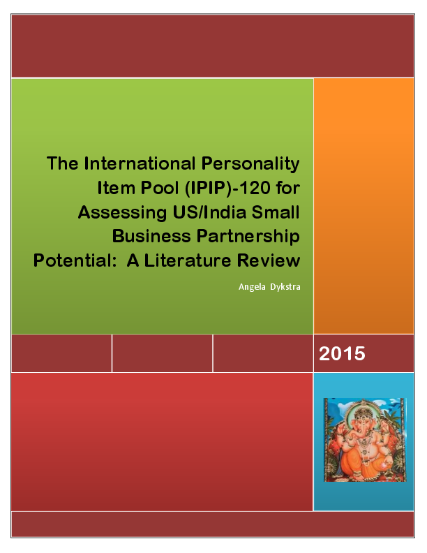 (PDF) The International Personality Item Pool (IPIP)-120 for Assessing ...