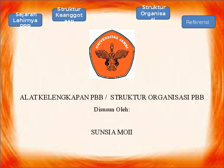 (PPT) Struktur Organisasi/ Alat Kelengkapan PBB