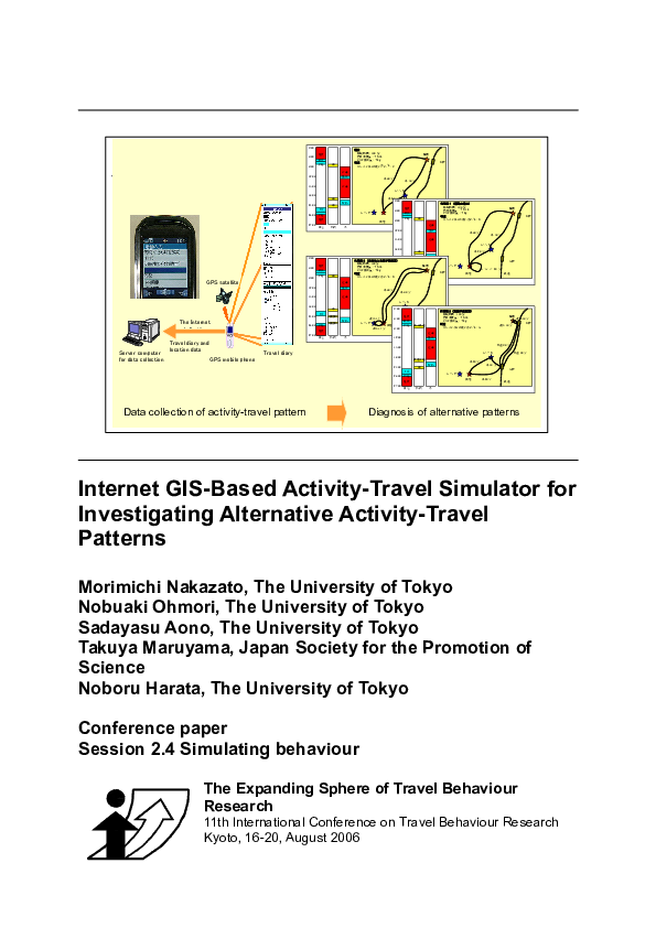 (PDF) Internet GIS-Based Activity-Travel Simulator for Investigating ...