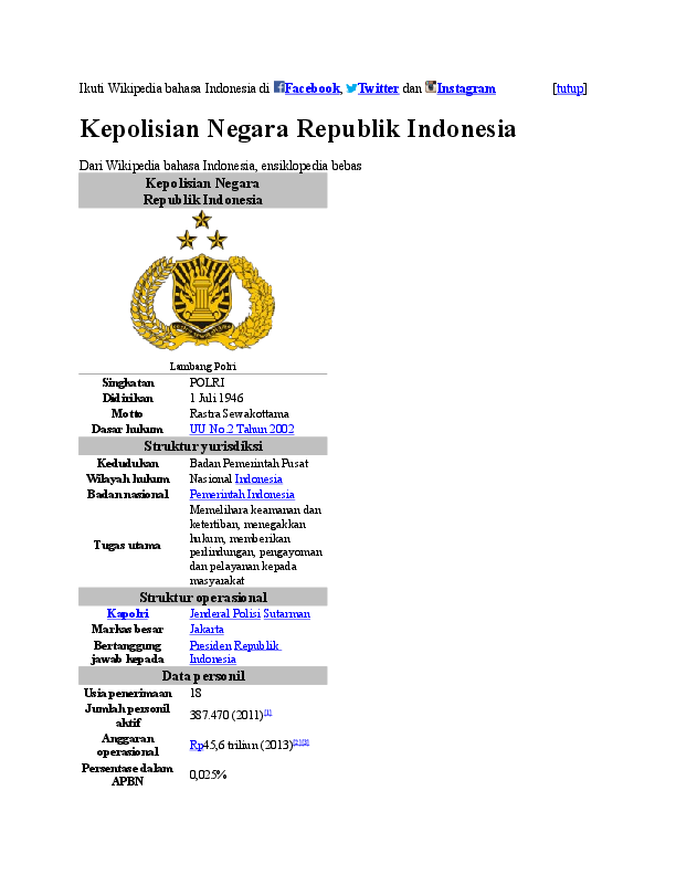 (DOC) Kepolisian Negara Republik Indonesia Kepolisian Negara Republik ...