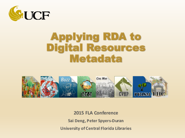 (PDF) Applying RDA to digital resources metadata