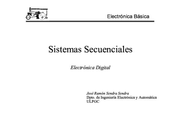(PDF) Electrónica Básica Sistemas Secuenciales