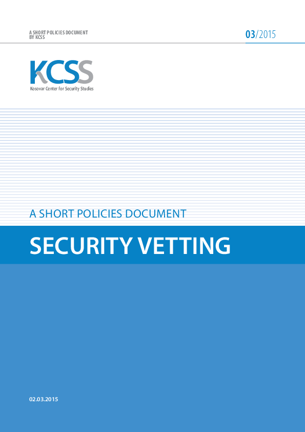 (PDF) Security Vetting