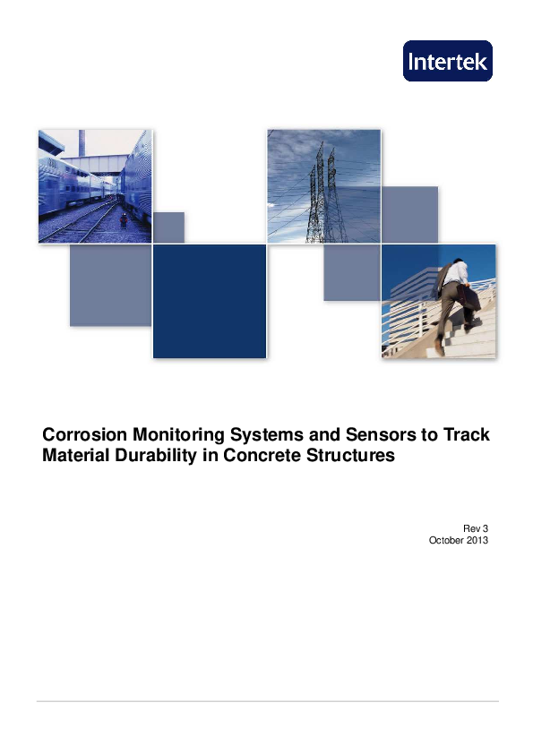(PDF) Corrosion Monitoring Systems and Sensors to Track Material Durability in Concrete Structures
