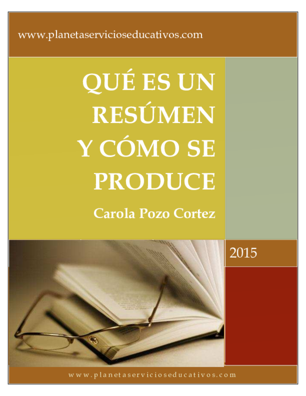 (PDF) QUÉ ES UN RESUMEN Y CÓMO SE PRODUCE
