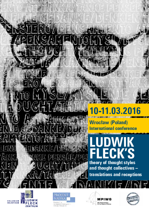 (PDF) CfP: Ludwik Fleck's theory of thought styles and thought ...