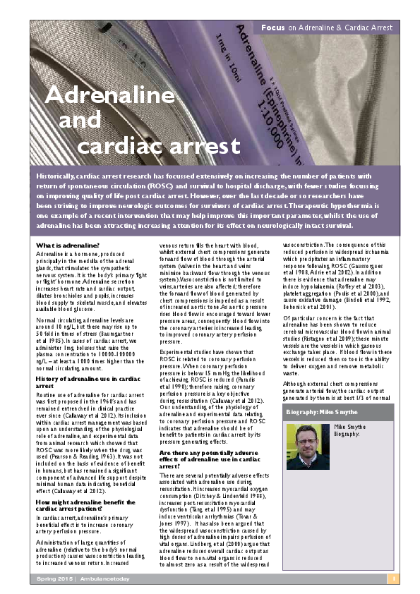 PDF adrenaline dose in cpr PDF Télécharger Download