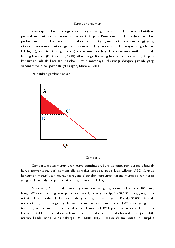 (PDF) Surplus Konsumen