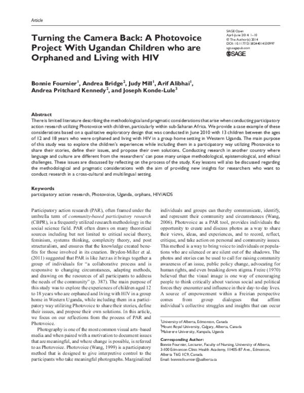 Turing the Camera Back: Snapshots of Lessons Learned Conducting a ...