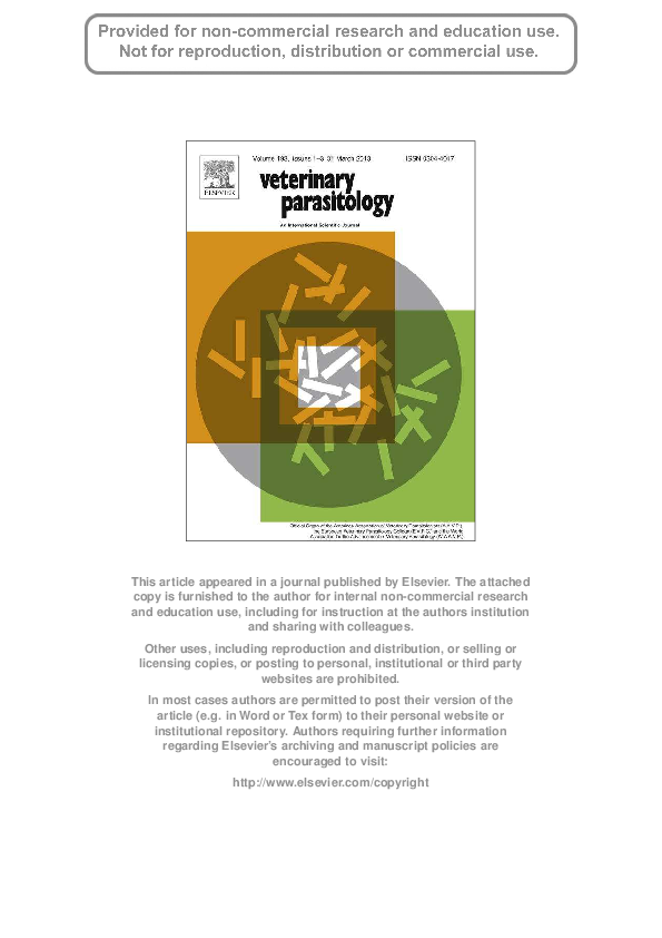 (PDF) Intestinal and lung parasites Zoonosis Risk factors Faecal egg ...