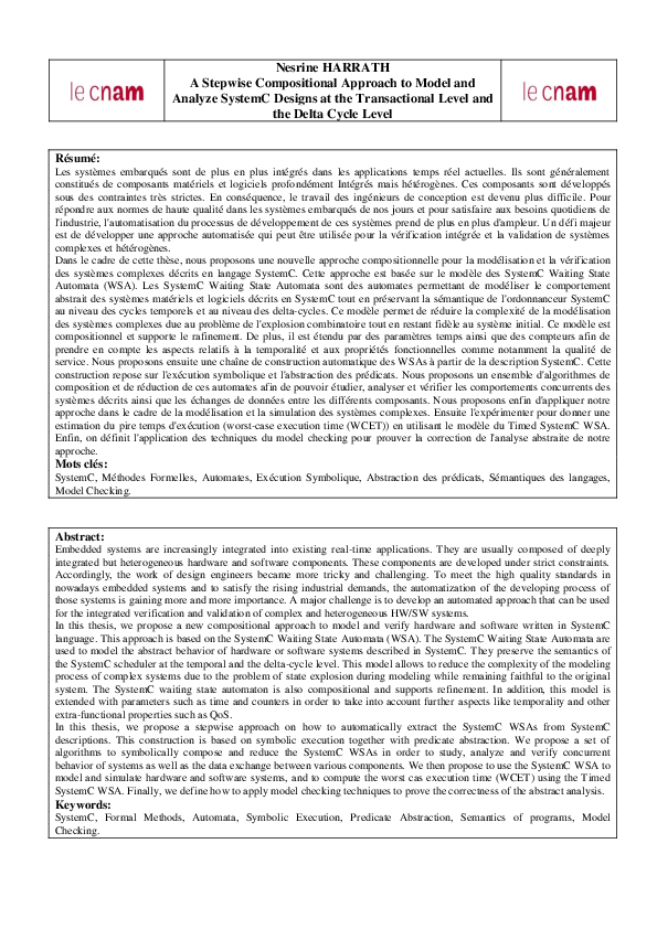 (PDF) A Stepwise Compositional Approach to Model and Analyze SystemC ...