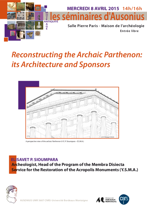 (PDF) "Reconstructing the archaic Parthenon: Its Architecture and Sponsors", in: Salle Pierre ...