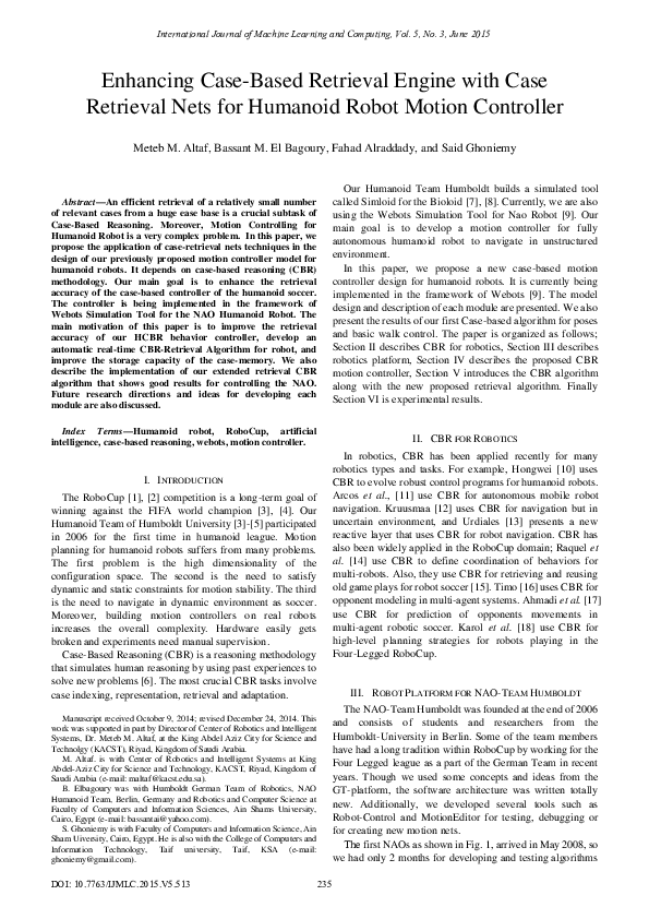 (PDF) Enhancing Case-Based Retrieval Engine with Case Retrieval Nets ...