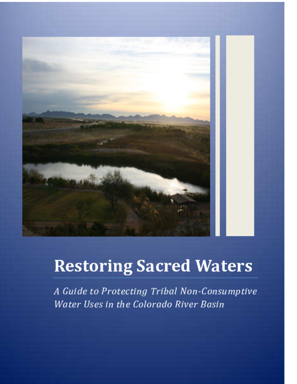(PDF) Restoring Sacred Waters: A Guide to Protecting Tribal Non ...