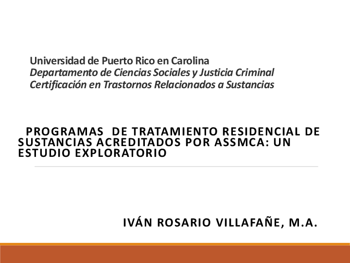 (PDF) PROGRAMAS DE TRATAMIENTO RESIDENCIAL DE SUSTANCIAS ACREDITADOS ...