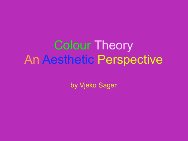(PDF) Colour Theory and Aesthetics