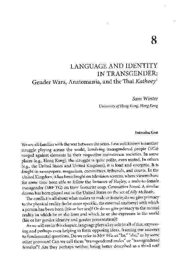 (PDF) Language and identity