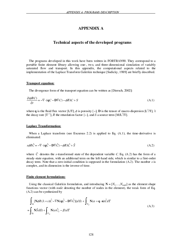 (PDF) Deterministic models of groundwater age, life expectancy and transit time distributions in ...