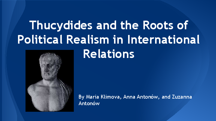 (PDF) Thucydides and the Roots of Political Realism in International ...