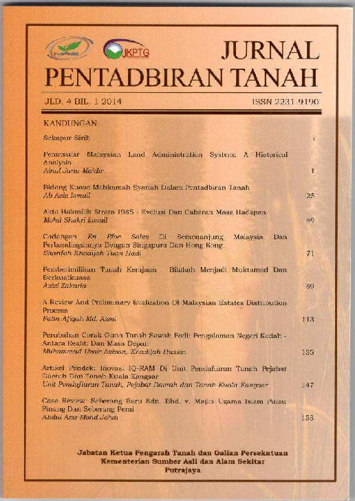 (PDF) Perubahan Corak Guna Tanah Sawah Padi di Negeri Kedah: Pengalaman ...