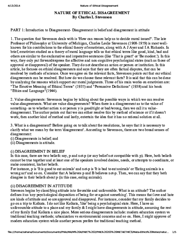 (PDF) Study Resource 8, Metaethics